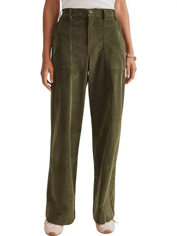 Splendid Colette Corduroy Wide Leg Pants - Pine