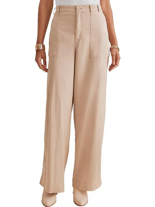 Splendid Colette Utility Wide Leg Pants - Wheat