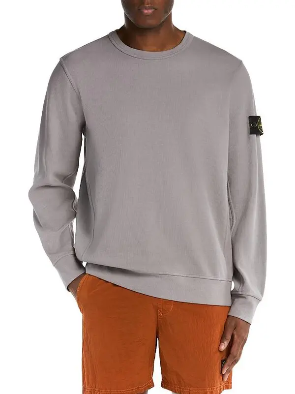 Stone Island Cotton Crewneck Sweater - Grey