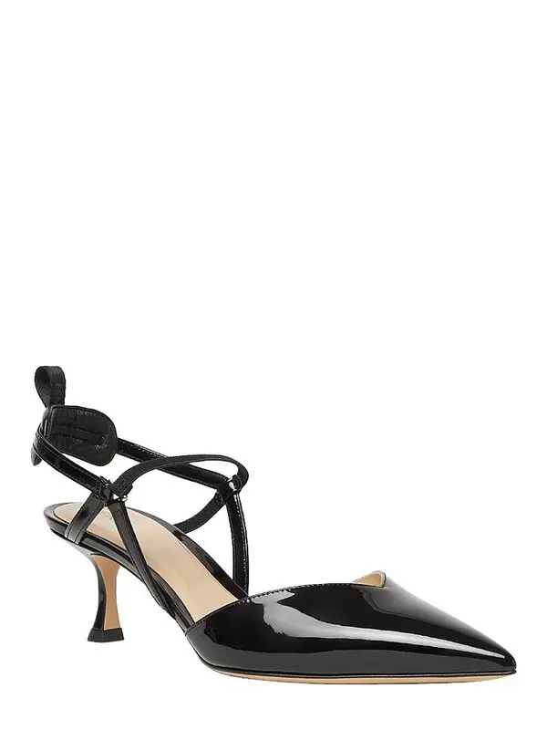 Fendi Very Colibri Mid Heel Slingbacks - Nero