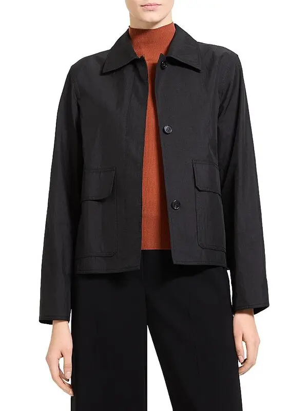 Theory Patch Boxy Jacket - Black