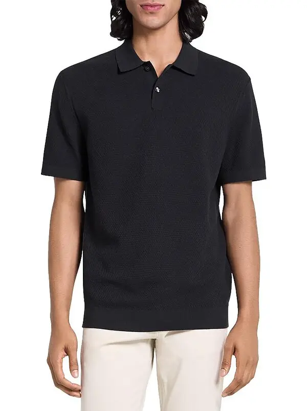 Theory Soris Polo In Fine Bilen - Black