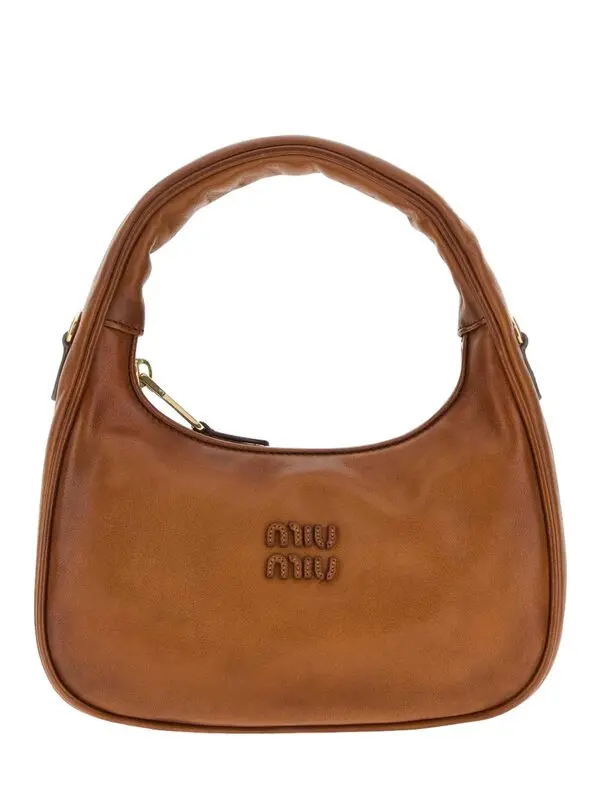Miu Miu Leather Handbag - Brown