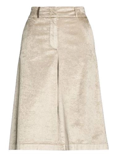 Peserico Velvet Stretch Fabric High Waisted Bermuda Shorts - Grey