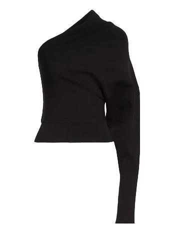 Rick Owens One-shoulder Jersey Top - Black