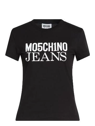 Moschino Cotton T-shirt With Logo Print - Black