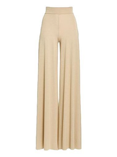 Chiara Boni La Petite Robe Metallic Flared Jersey Pants - Gold