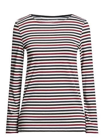 Majestic Filatures Striped Lyocell And Organic Cotton Jersey T-shirt - Blue