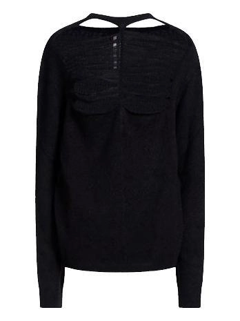 Rick Owens Alpaca Wool Blend Crewneck Sweater - Black