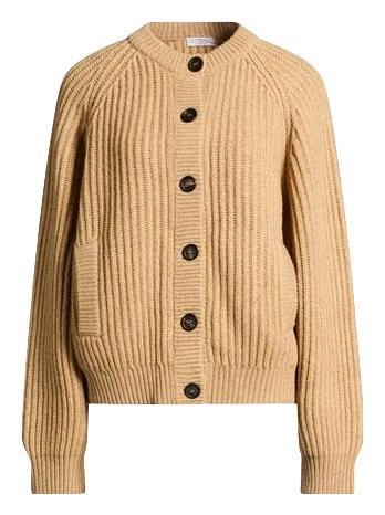 Brunello Cucinelli Melange Cashmere Cardigan - Beige