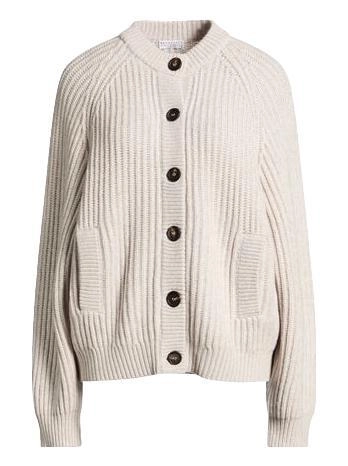 Brunello Cucinelli Melange Cashmere Cardigan - Grey