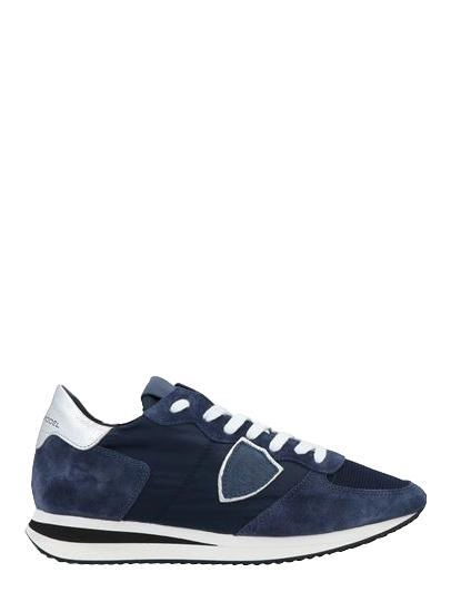 Philippe Model Sneakers Size Textile Fibers, Leather - Blue