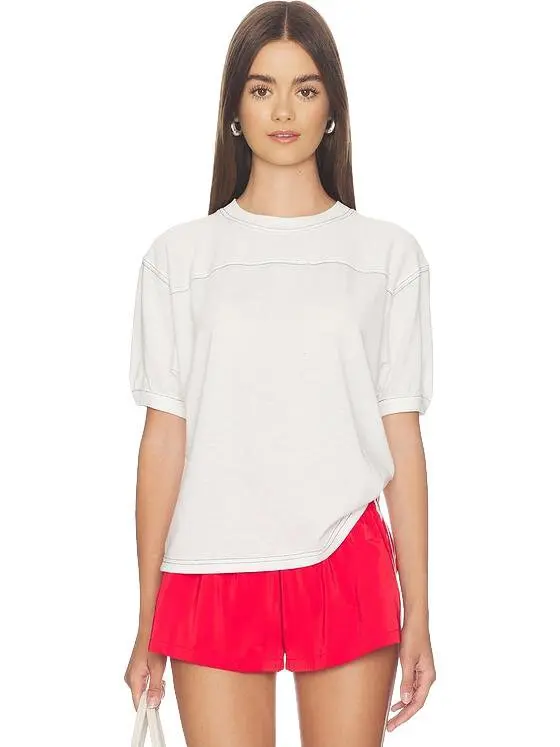 Good American The Gym Tee - Chalk