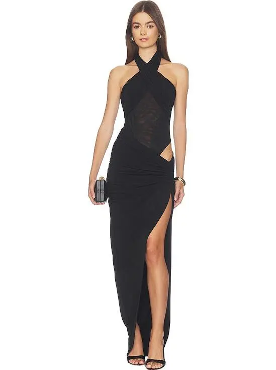 Nbd Meena Maxi Dress - Black