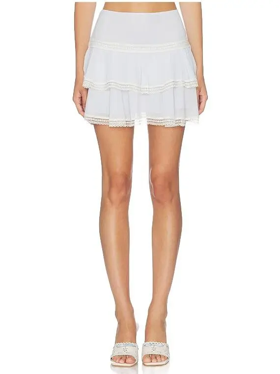 Tularosa Solia Mini Skirt - Llight Blue