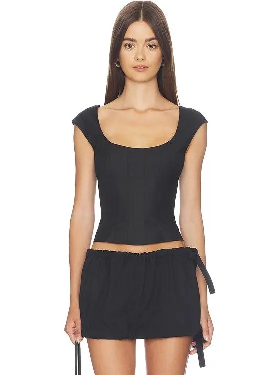 GUIZIO Leila Top - Black