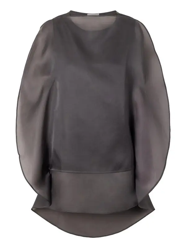 RUOHAN Ikra Silk-organza Blouse - Gray