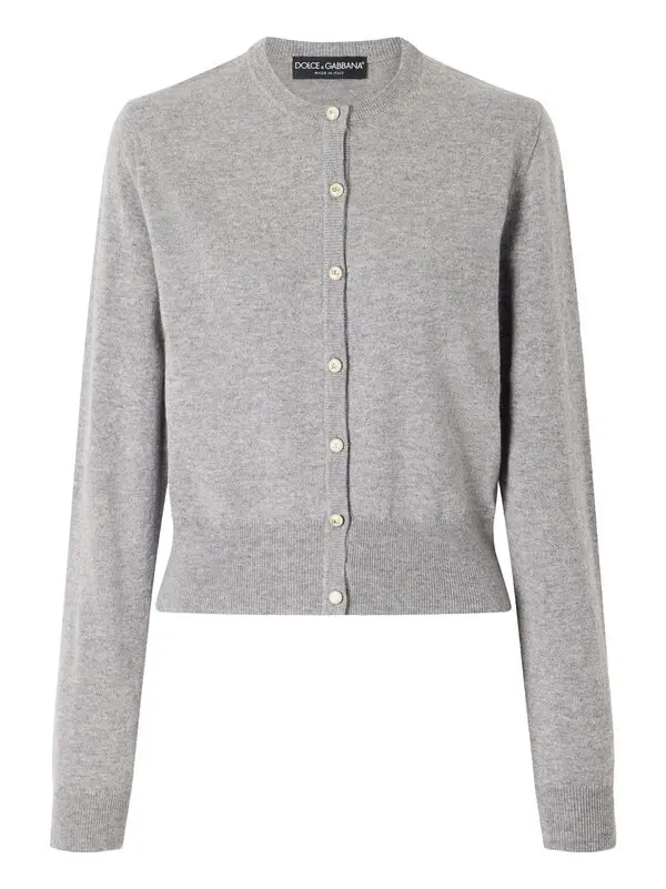Dolce & Gabbana Cashmere Cardigan - Gray