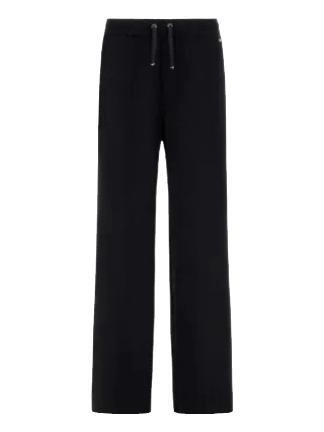 Herno Drawstring Straight Leg Trousers - Black