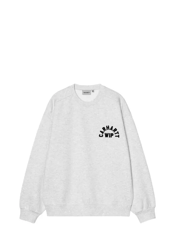 Carhartt Work In Progress Arch Script Sweat - Ash Heather