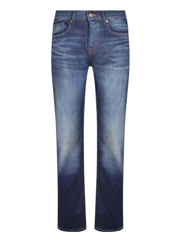 7 For All Mankind Faded Jeans - Blue