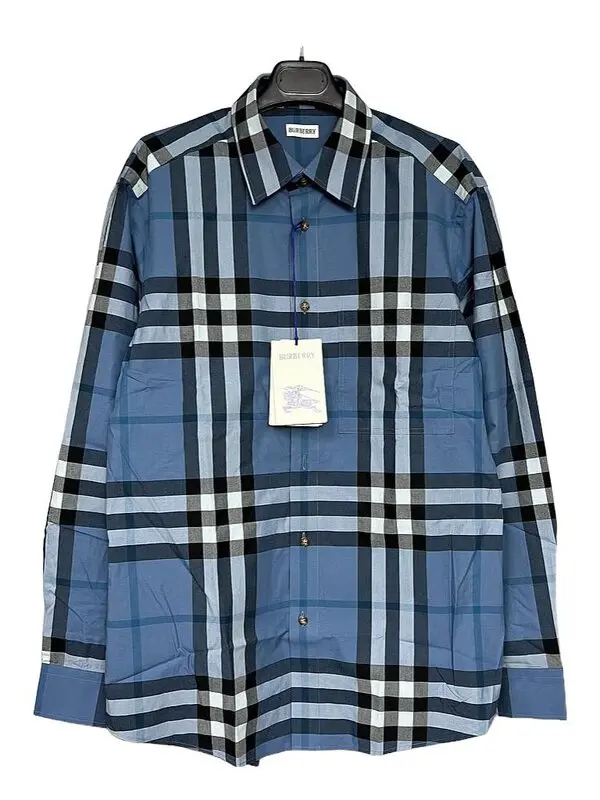 Burberry Plaid Shirt - Blue