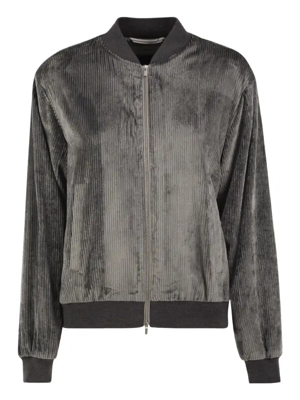 Peserico Casual Zip-up Jacket - Black
