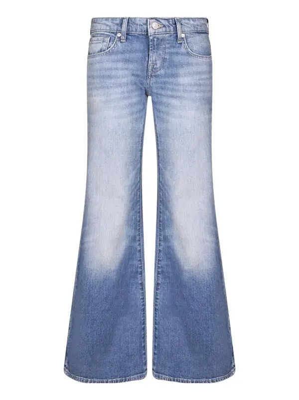 7 For All Mankind Low-rise Flared Jeans - Blue