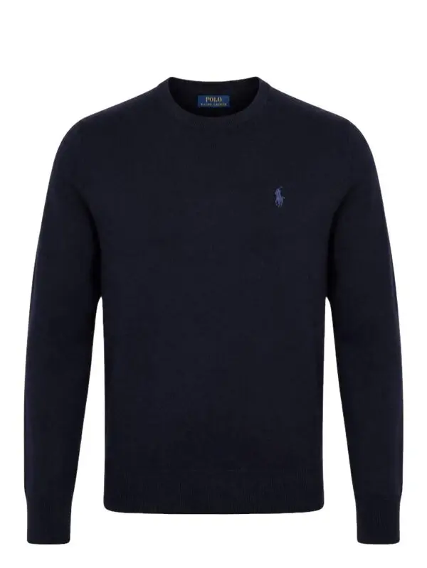 Polo Ralph Lauren Crew Neck Long Sleeve Sweater - Navy Blue