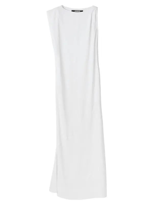 Jacquemus La Robe Sleeveless Maxi Dress - White