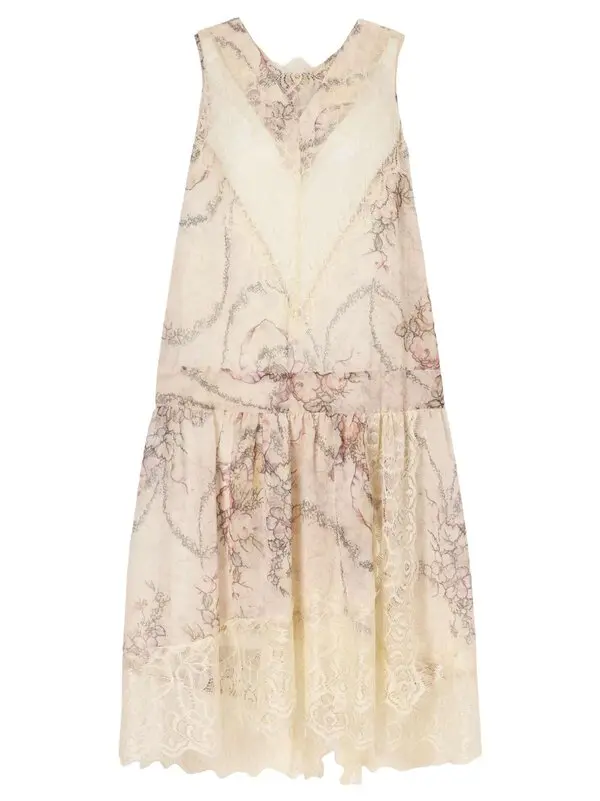 Anna Sui Chiffon Midi Dress - No
