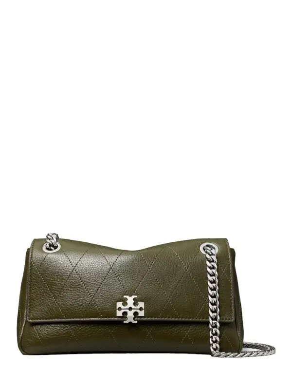 Tory Burch Charlie Small Chain Shoulder Bag - Dark Olive