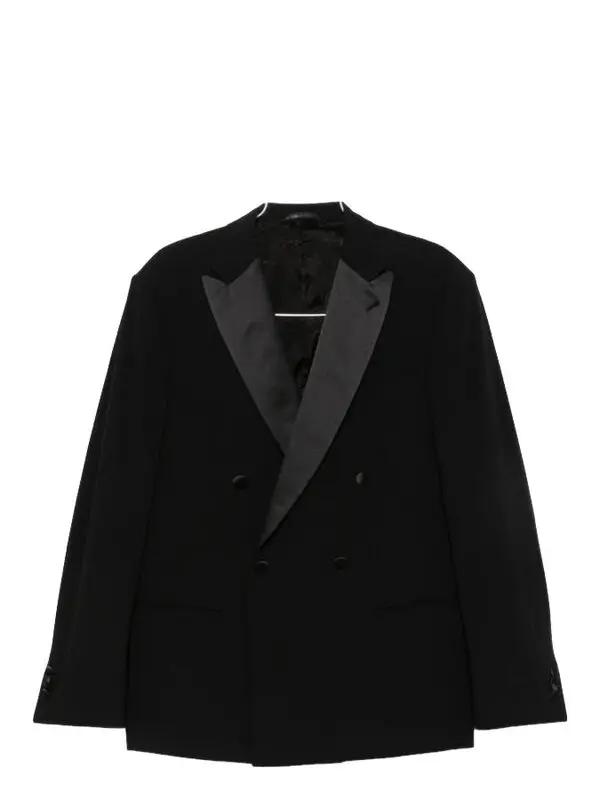 Giorgio Armani Double-breasted Blazer - Black