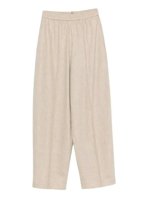 Fabiana Filippi Pleated Wide-leg Trousers - Beige