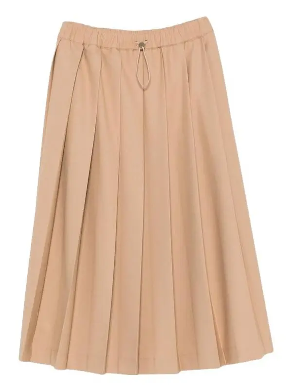 Fabiana Filippi Pleated Flared Skirt - Beige