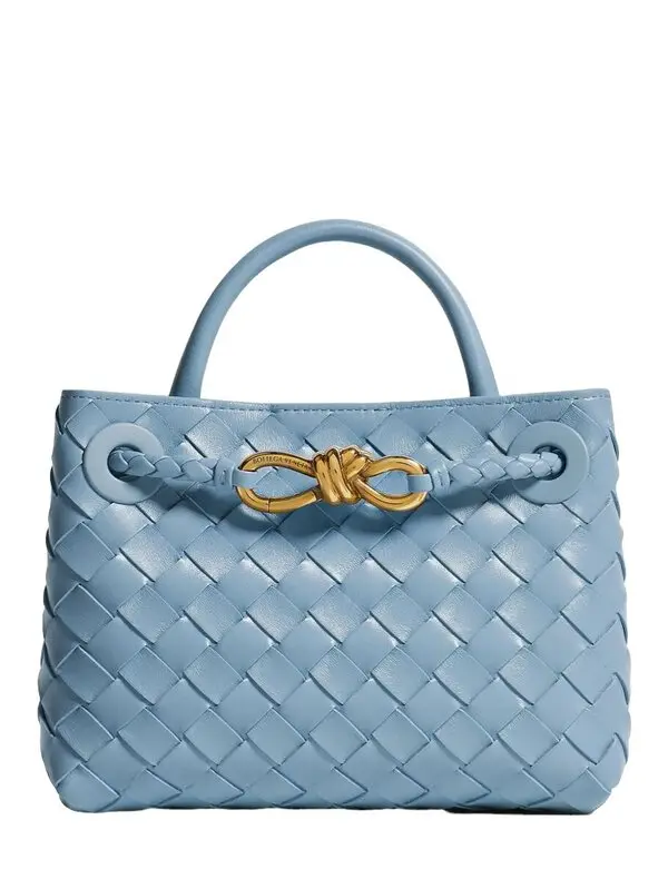 Bottega Veneta Mini Andiamo Top Handle Bag - Mineral
