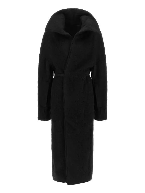 Rick Owens Dracucollar Belted Coat - Black