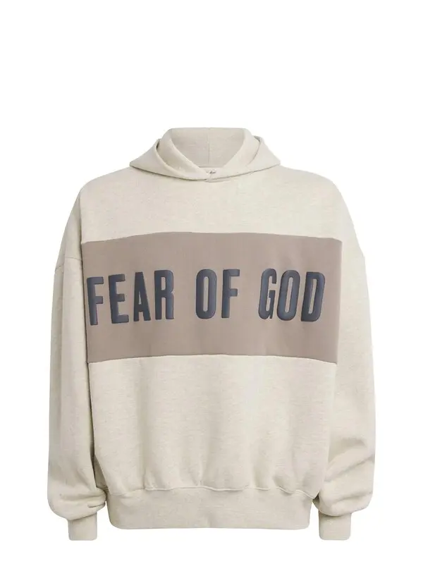 Fear Of God Cropped Relaxed Hoodie - Beige