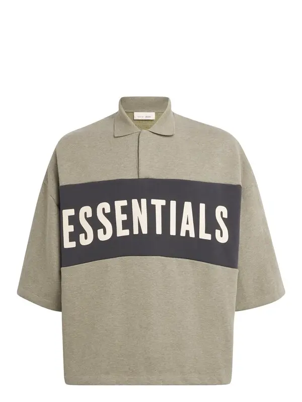 Fear Of God Cropped Relaxed Polo Shirt - Green