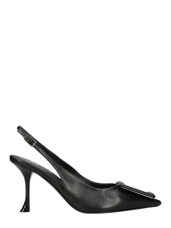 ROGER VIVIER Leather Slingback Pumps 85 - Black