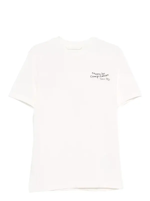 Moncler Logo-print Short-sleeve T-shirt - White