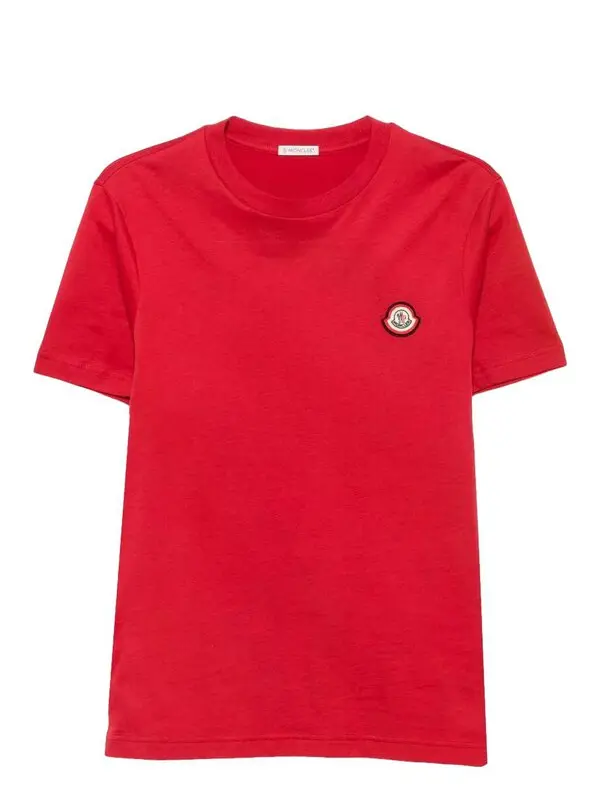 Moncler Logo-patch T-shirt - Red
