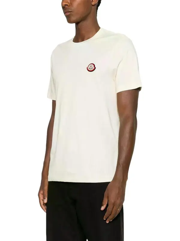 Moncler Logo-patch T-shirt - Neutrals