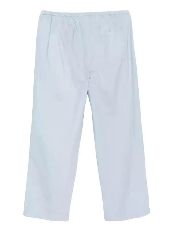 Closed Drawstring-waist Trousers - Blue