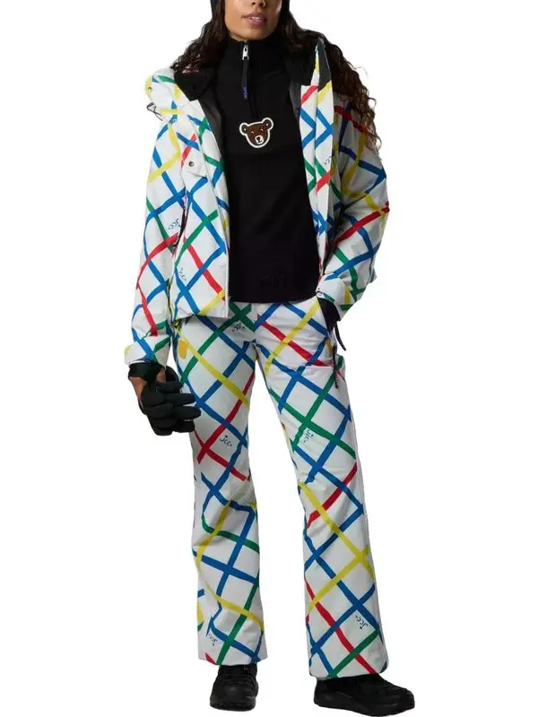Rossignol Ski Pants With Geometric Pattern - White