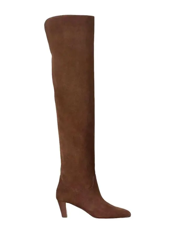 Ralph Lauren Harlee Calf-suede Over-the-knee Boots - Brown