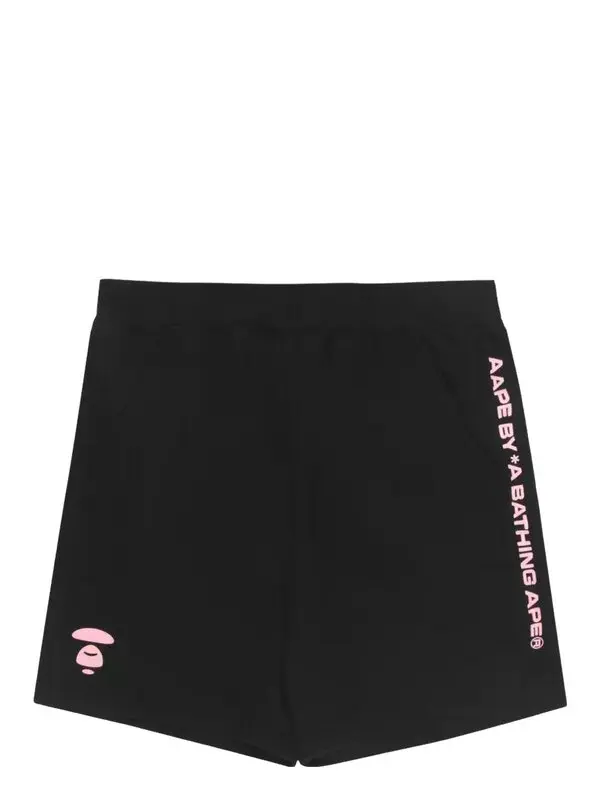 AAPE BY *A BATHING APE Moonface Logo Shorts - Black