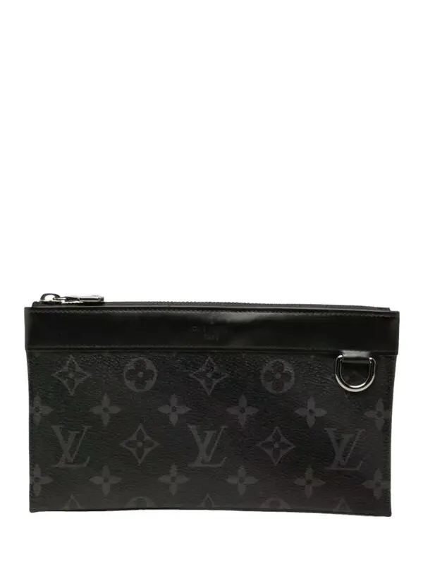 LOUIS VUITTON Monogram Eclipse Pochette Discovery Pm Clutch Bag - Black