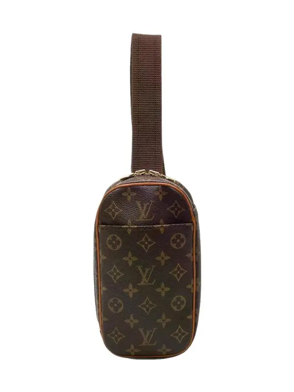 LOUIS VUITTON Monogram Canvas Pochette Gange Crossbody Bag - Brown