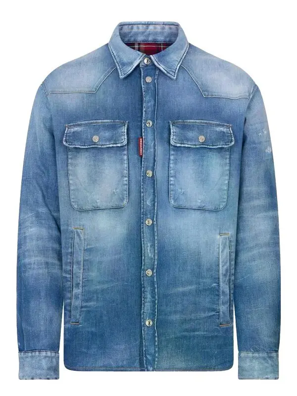 Dsquared2 Medium Puffy Overshirt - Blue